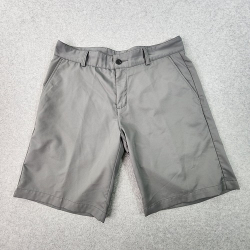 Adidas Climalite Golf Shorts Mens 32 Gray Chino Flat Front Performance ...