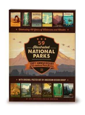 59 Illustrated National Parks - Softcover: 100th Anniversary of the National 9780996777711| eBay