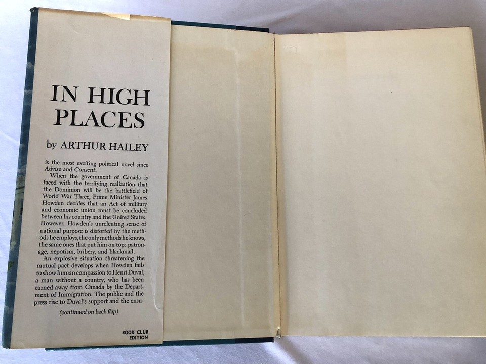 In High Places by Arthur Hailey (1962 HCDJ, BCE) | eBay