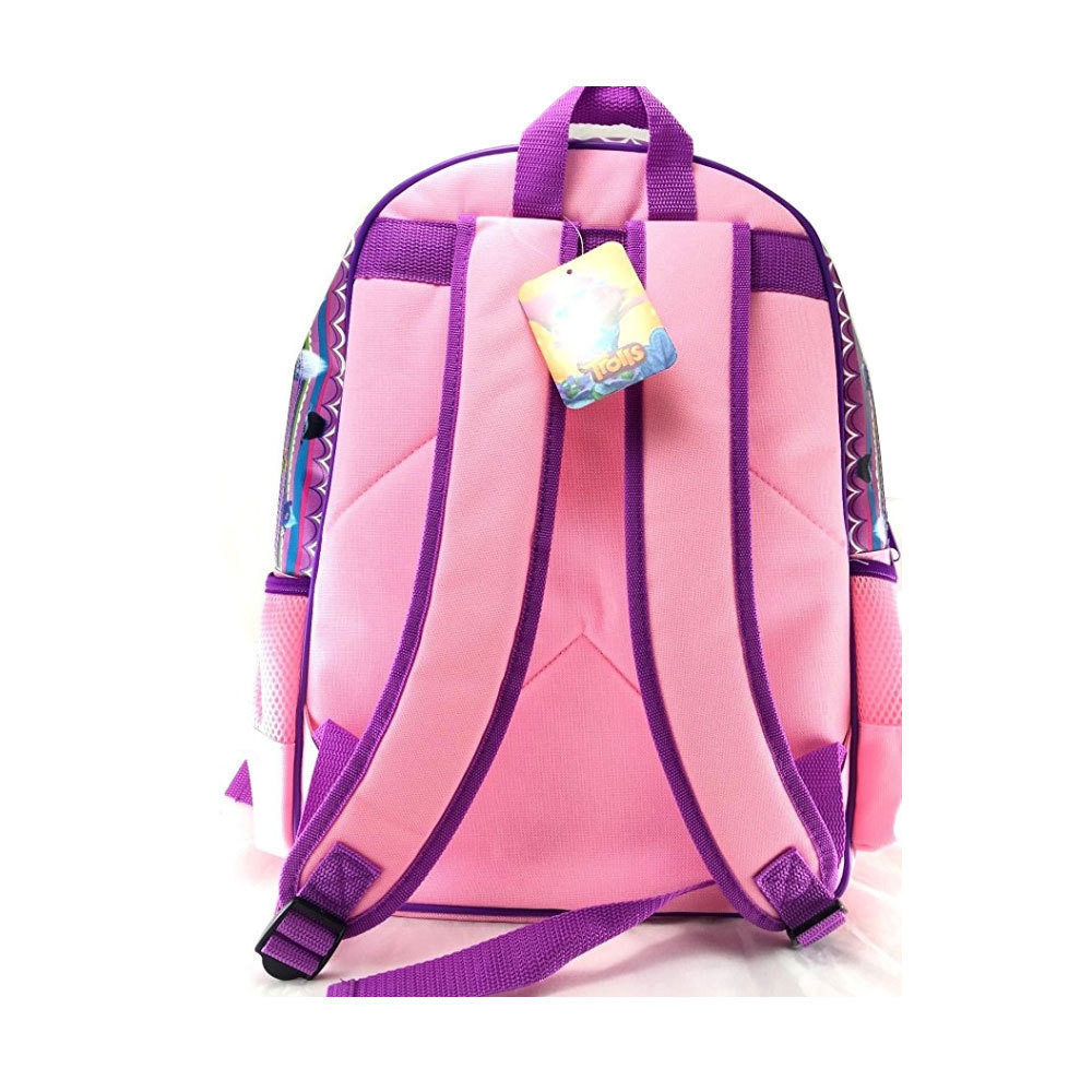 Disney 16" DreamWorks Trolls Large Light Pink School Backpack Book Bag ...