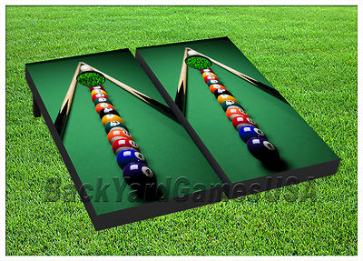 VINYL WRAPS Cornhole Boards DECALS Pool Table Game BagToss Game ...