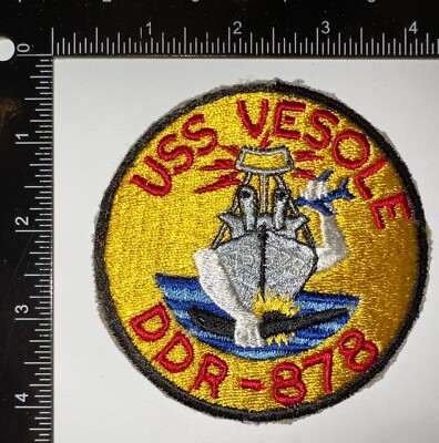 Cold War USN US Navy USS Vesole DDR-878 Patch | eBay