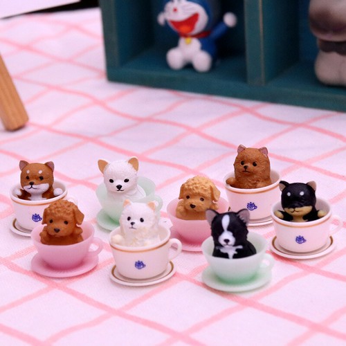 Dollhouse 1/6 Scale Miniatures Lot Teacup Dogs Animal Model Fit for 11. ...