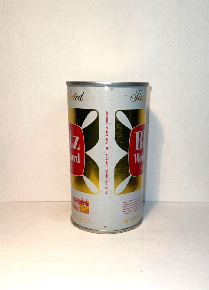 BLITZ WEINHARD PULL TAB BEER CAN FROM PORTLAND OR. RED FACTORY ...
