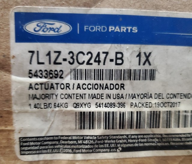 Genuine OEM Ford Hub Lock Actuator Assembly 7L1Z3C247B for sale online ...