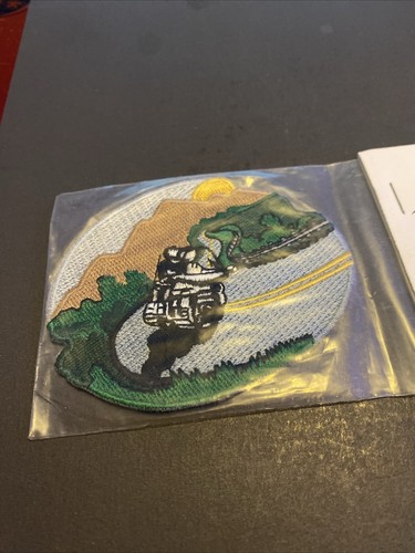 MOTORCYCLE ON ROAD Embroidered Iron On Biker Patch | eBay