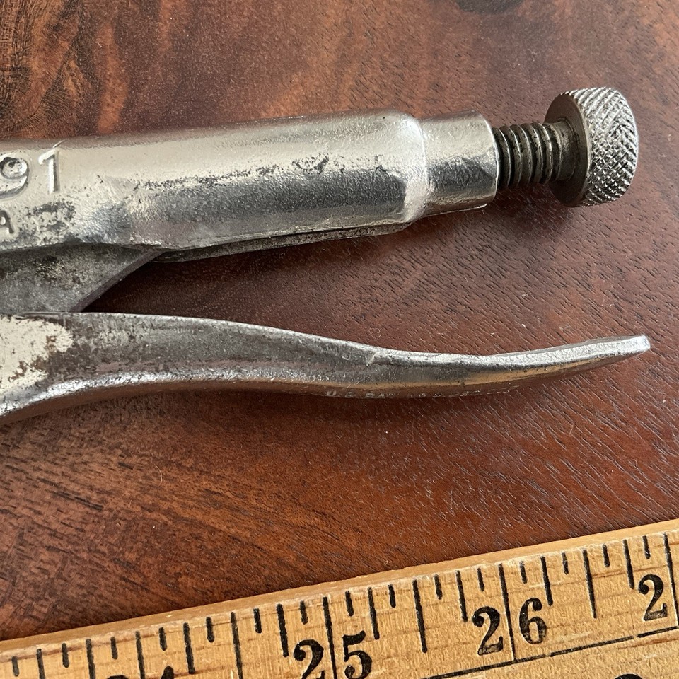 Vintage Proto Tools 291 Chrome Locking Adjustable Pliers Straight Jaw ...
