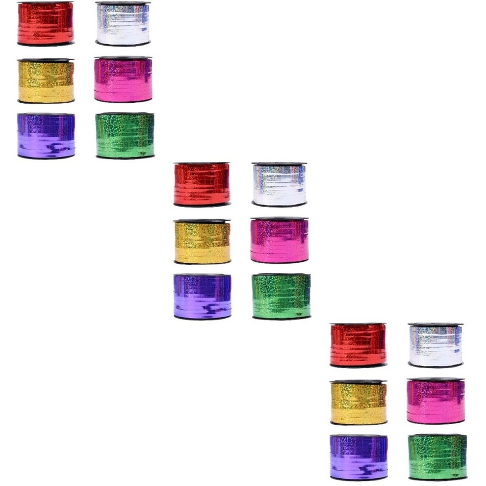 18 Rolls 100 Yards Balloons Ribbons Handmade Curling Ribbons Gift Wrap ...