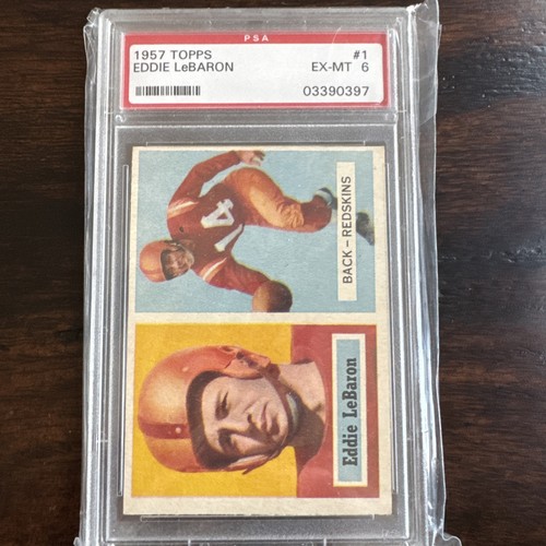 1957 Topps Football Eddie LeBaron (#01) PSA 6 Tough First Card Of Set ...