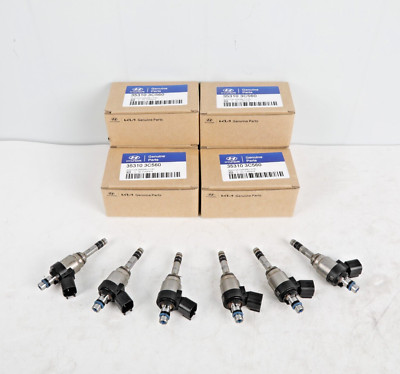 6x Fuel injector For Hyundai Genesis Santa Fe Azera Kia K900 Sedona ...