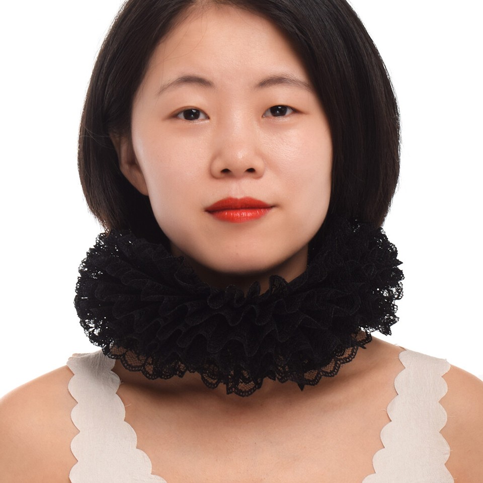 Tudor Elizabethan Ruffle Collar Victorian Renaissance Costume Neck Ruff ...