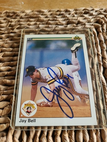 1990 Upper Deck #517 Jay Bell Card Autograph Signed Pittsburgh pirates ...