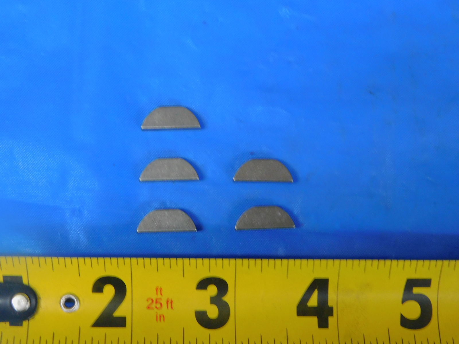 5PC PLAIN STEEL WOODRUFF / HALF-MOON KEYS #6 5/32 x 5/8 .1562" .6250 ...