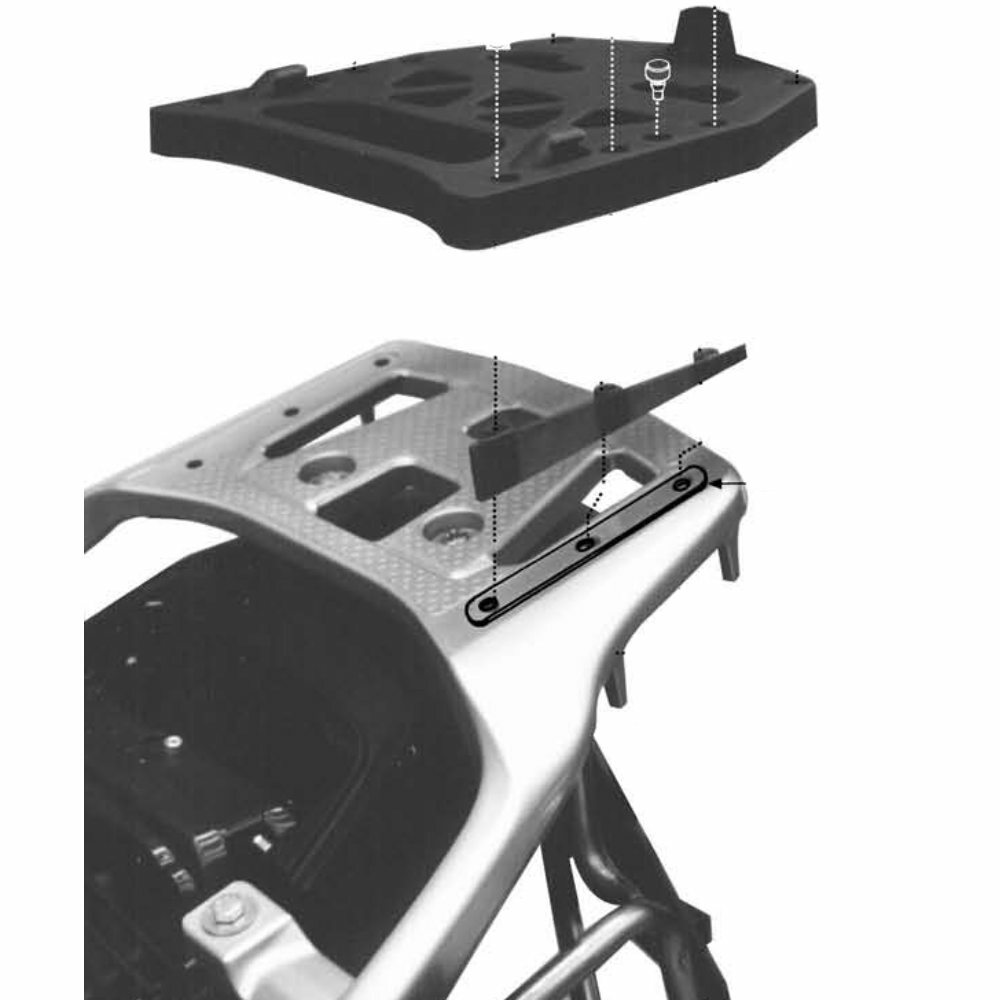 KAPPA K213 Mount with Plate Monokey for Honda XL 650V Transalp (00 > 07 ...