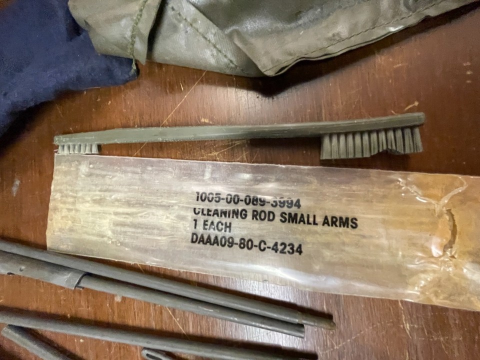 VTG Military Gun Cleaning Kit Rods case accesories small arms with ...