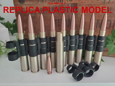25 - DUMMY .50 Cal BMG Linked Ammunition - Accurate Size Plastic ...
