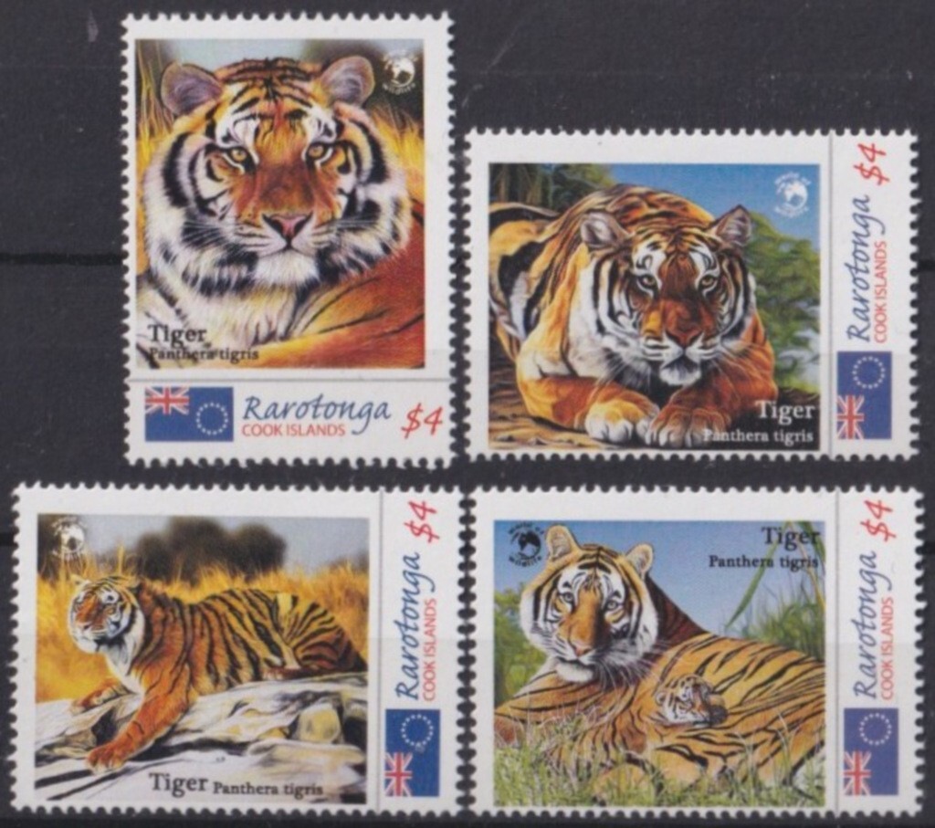 F-EX55503 RAROTONGA TONGA MNH WILDLIFE FAUNA TIGER FELINE. | eBay