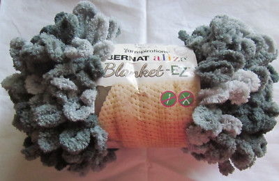 Bernat Alize Blanket-EZ Finger Knit Loop Yarn ~ Slate Grays~ 6.4 oz ...