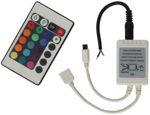 IR Remote Controller Box For LED Strip Light 16 Colours 4 Modes On/Off ...
