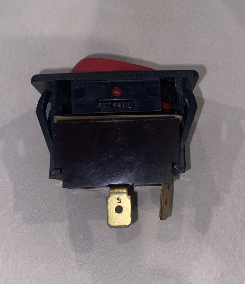 Rocker Switch Oval 2Pin Momentary ON/OFF Boat Red Rocker Switch M6 | eBay