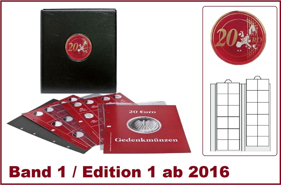 EURO Year Coin Album 2021 Currency Coin Sets Preprints Safe 7440 ...