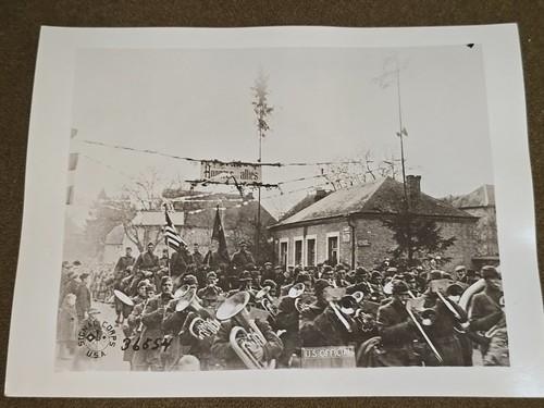 WWI US Army Signal Corps Photo American Troops Crossing Border Dated ...