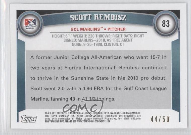2011 Topps Pro Debut Gold /50 Scott Rembisz #83 | eBay