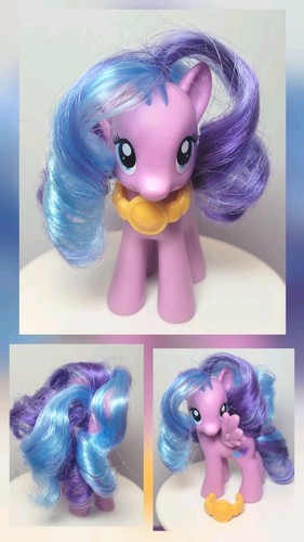 MLP G4 My Little Pony Flitterheart 3" Pony Blue & Purple Hair Hearts ...