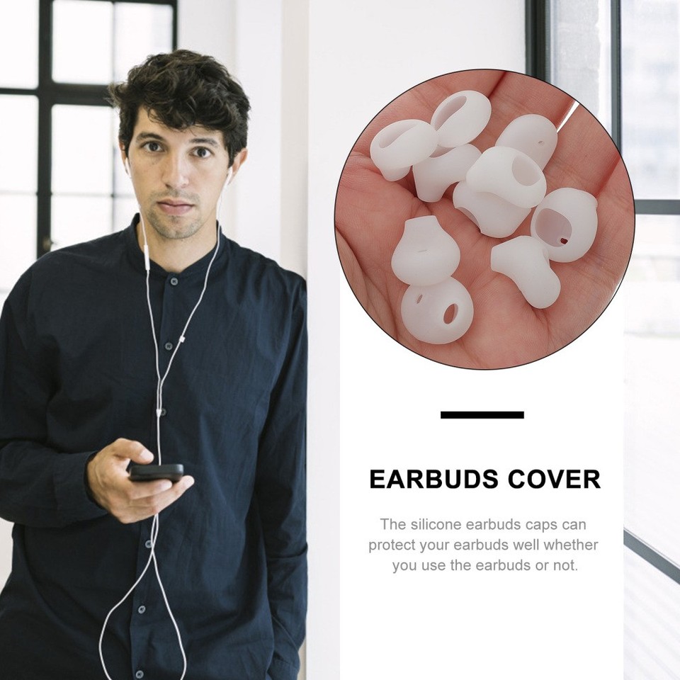 10 Pairs earbuds covers silicone Earbuds Silicone Earphone Earbuds Caps ...