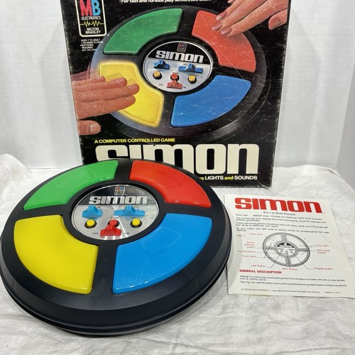 1978 Simon Electronic Game Milton Bradley with Original Box Tested ...