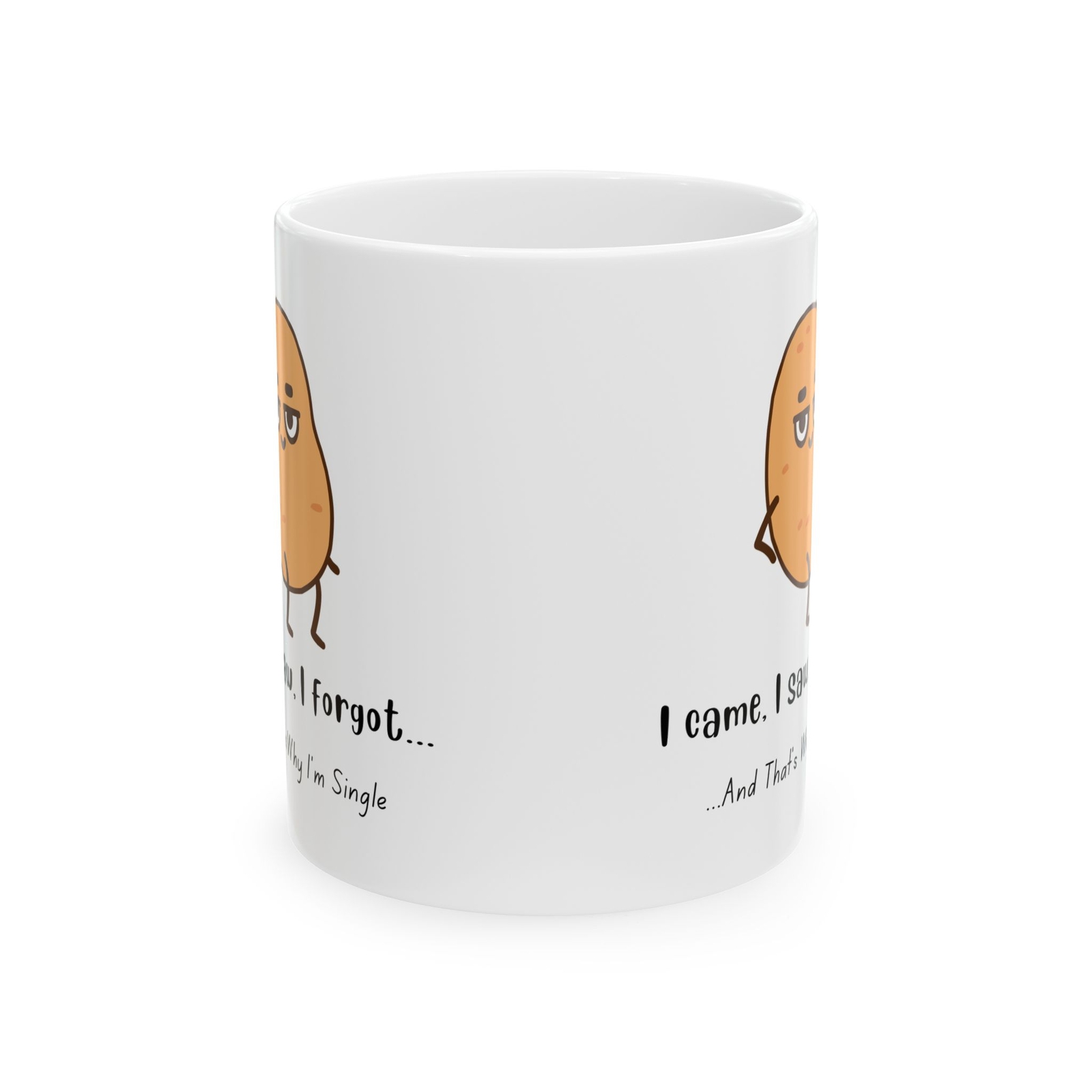 I Came I Saw I Forgot Mug for Coffee | Funny Single Status Ceramic Tea ...