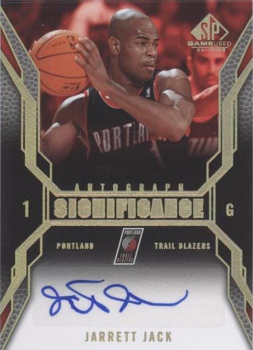 2007-08 SP Game Used - Significance Autographs Jarrett Jack #SI-JJ (AU ...