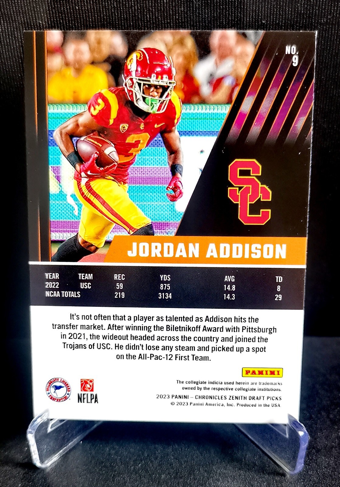 Jordan Addison RC - 2023 Panini Chronicles Draft Picks #9 / Minnesota ...