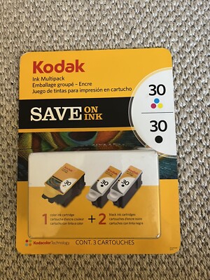 Kodak 30 Series Color/Black Ink Triple Pack 3 Cartridges NEW Genuine | eBay
