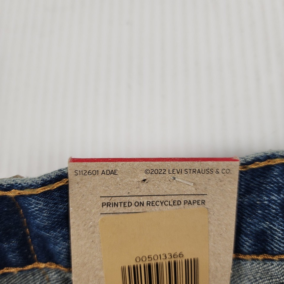 Levi's 501 Jeans Mens Original Straight Leg Blue Denim Stretch NEW ...