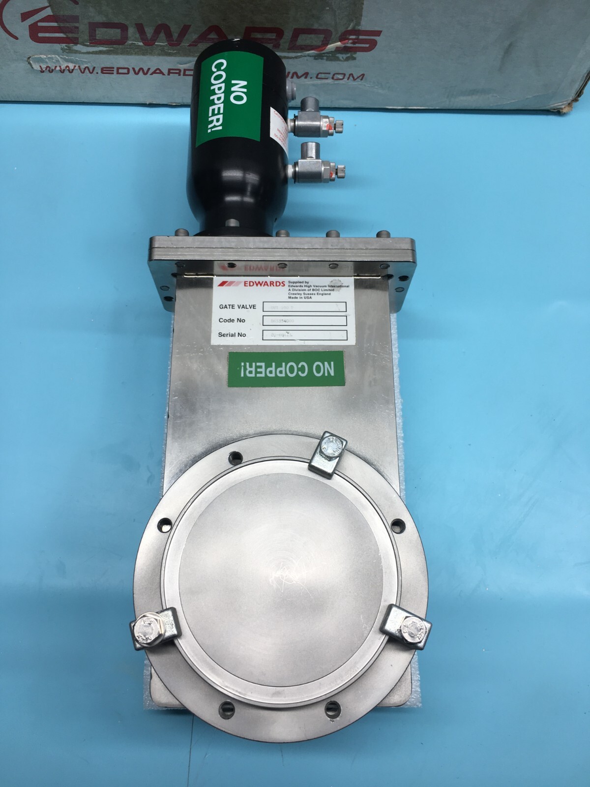 Edwards 4 inch Gate Valve - GVI100P for sale online | eBay