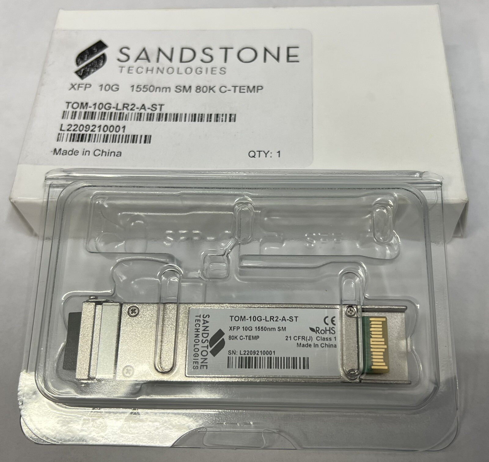 TOM-10G-DT-LR2 XFP DWDM Tunable Infinera Optical Transceiver 1550nm SM ...