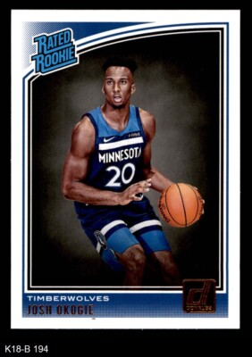 2018 Donruss #194 Josh Okogie Timberwolves RC Georgia Tech 8 - NM/MT | eBay
