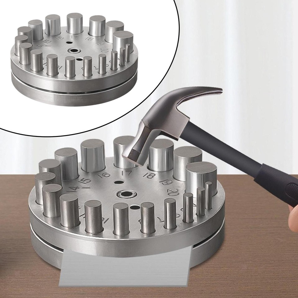 Metal Hole Puncher Manual Round Punch Heavy Duty Coin Punch Tool Metal ...