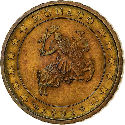 [#134546] Monaco, Rainier III, 10 Centimes, 2002, MDP, Nordic gold, MS ...
