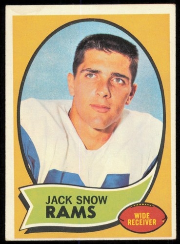 1970 TOPPS JACK SNOW LOS ANGELES RAMS #44 VG/EX | eBay