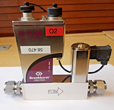 Bronkhorst High-Tech IN-FLOW O2 Mass Flow Controller F-201AI-50K-PGD-44 ...