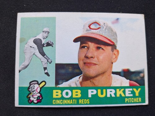 1960 Topps Baseball Card # 4 Bob Purkey - Cincinnati Reds (VG) | eBay