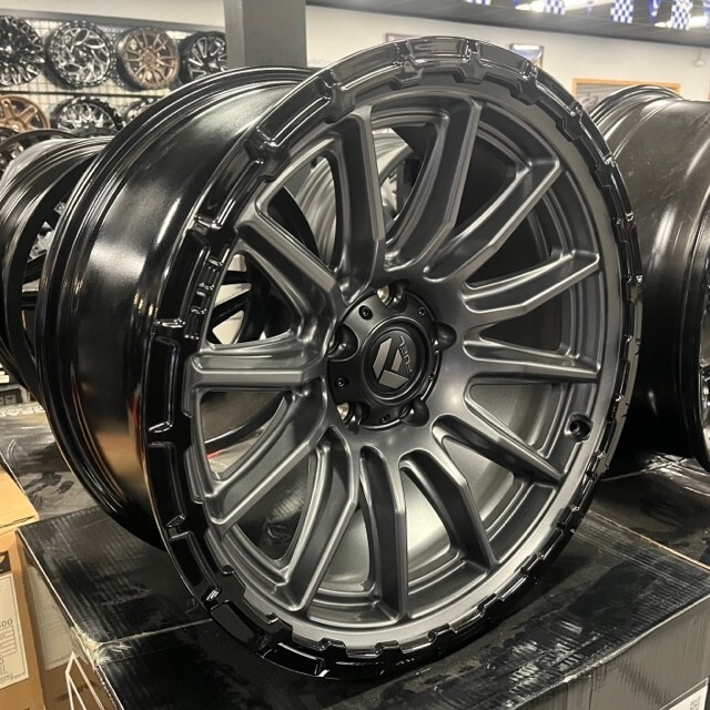 4 Fuel Piston FC866 22" Gunmetal Wheels Rims 6x135 22x9.5 Ford F150 ...