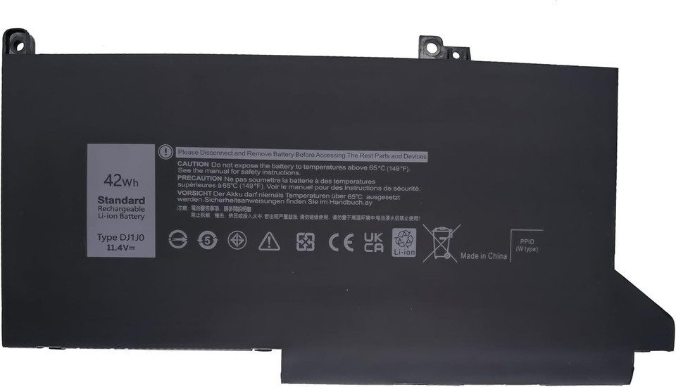 42Wh DJ1J0 Battery For Dell Latitude 12 7000 7280 7480 451-BBZL PGFX4 ...
