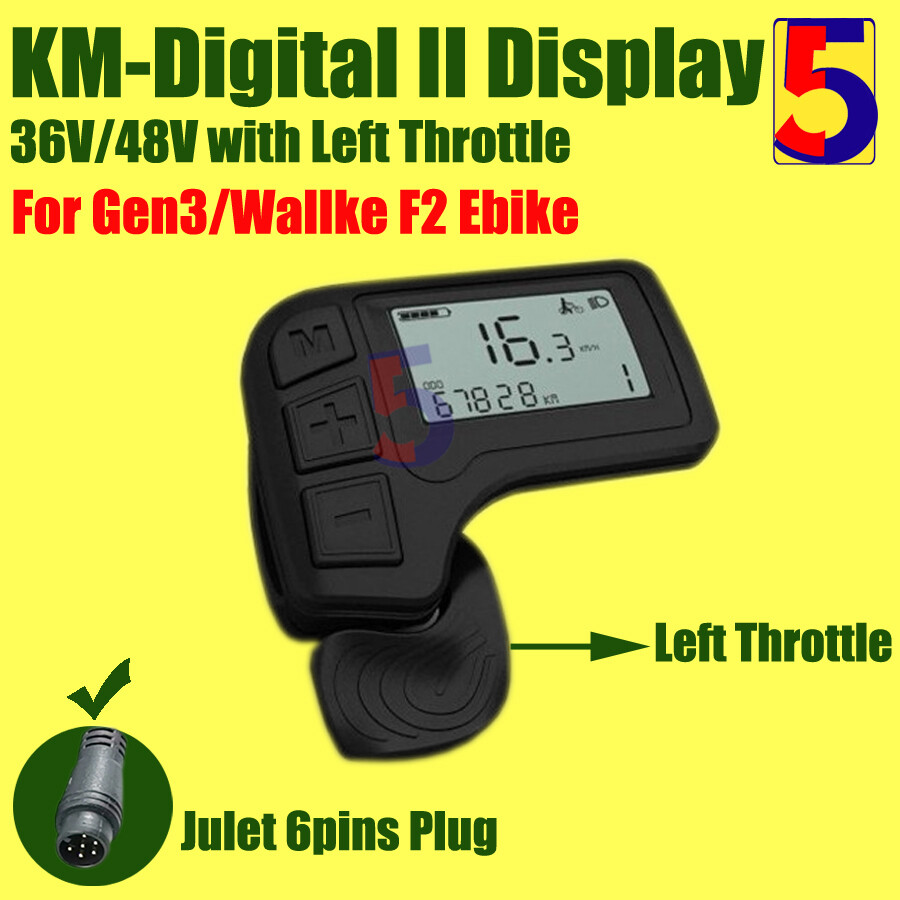 For Gen3 KING-METER Digital II LCD Display 36V/48V 6Pins Julet ...