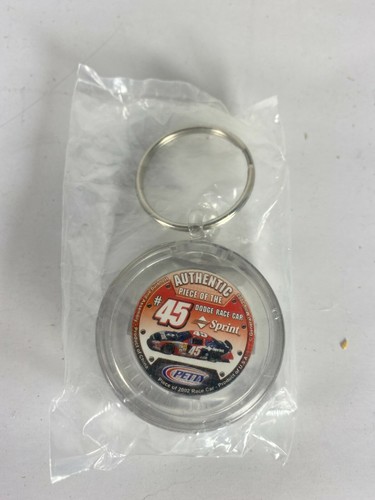 NASCAR Keychain Authentic Piece #45 Dodge Race Car Tire Petty 2002 ...