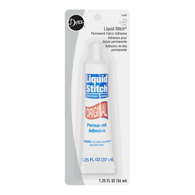 Dritz LIQUID STITCH | ORIGINAL | PERMANENT FABRIC ADHESIVE | STITCHLESS ...