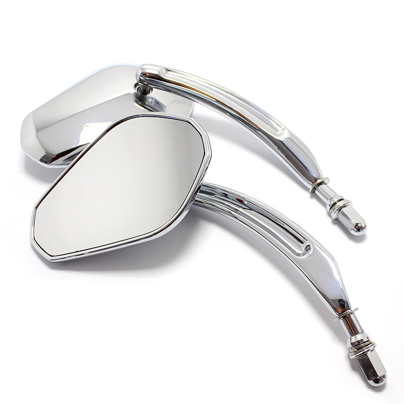 Chrome Motorcycle Rearview Side Mirrors For Harley Davidson Cruiser ...