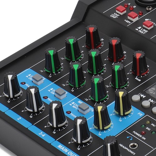 Wireless Mic Mixer BT USB 2Pcs Wireless Mics 4 Channel Sound Mixer ...